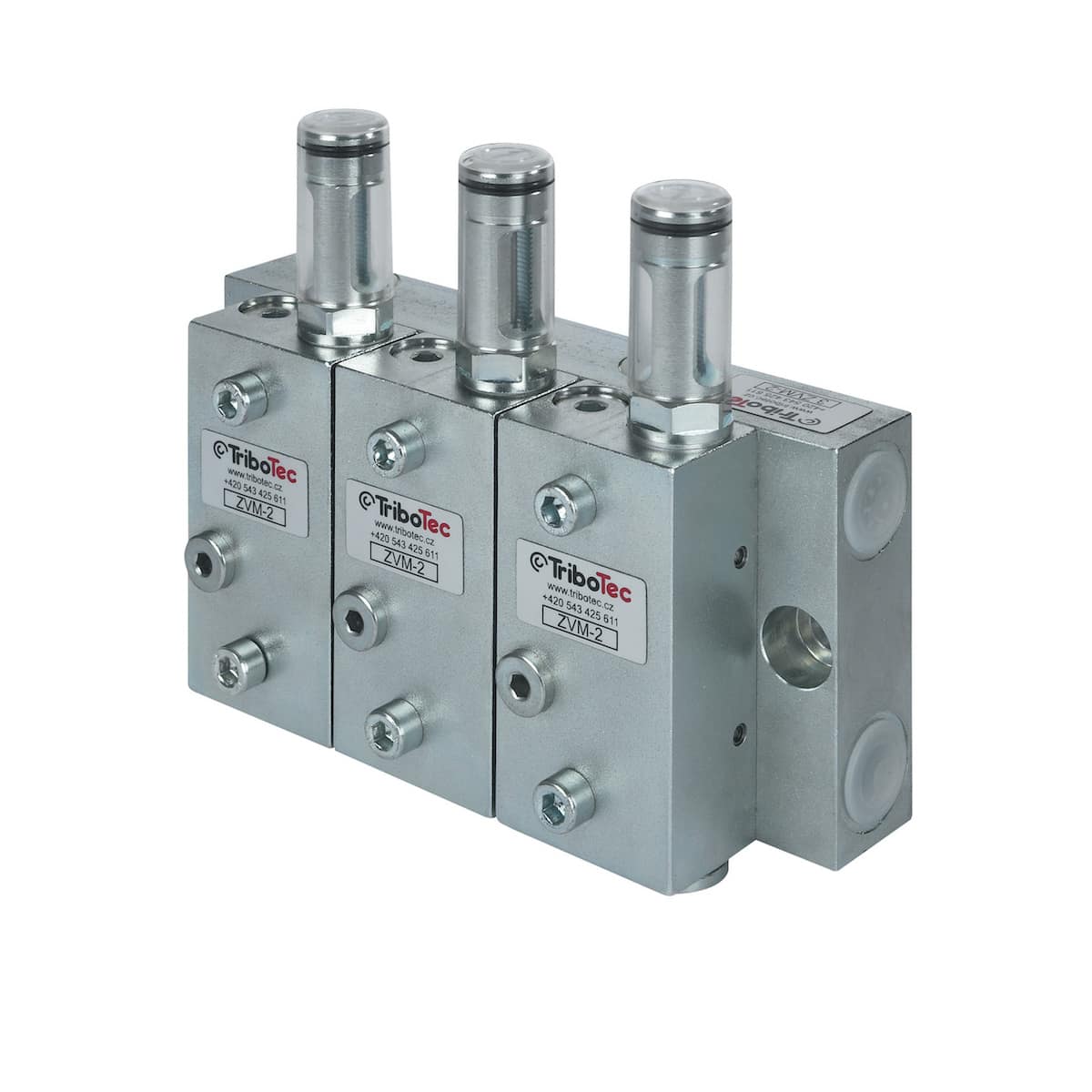 Modular two-line distributor ZVM – TRIBOTEC – Central Lubrication